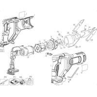 Dewalt Dcs494b Type 1 tekeningen en onderdelen | Kruis Gereedschappen