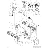 Hikoki Cv18dbl tekeningen en onderdelen | Kruis Gereedschappen