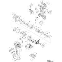 Makita Dtwa190 tekeningen en onderdelen | Kruis Gereedschappen
